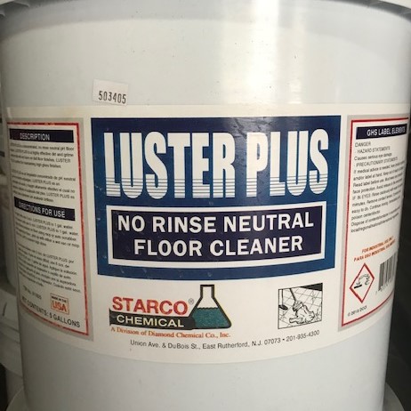 Luster Plus Neutral Floor Cleaner (5 gal) - Caravan Supply Company